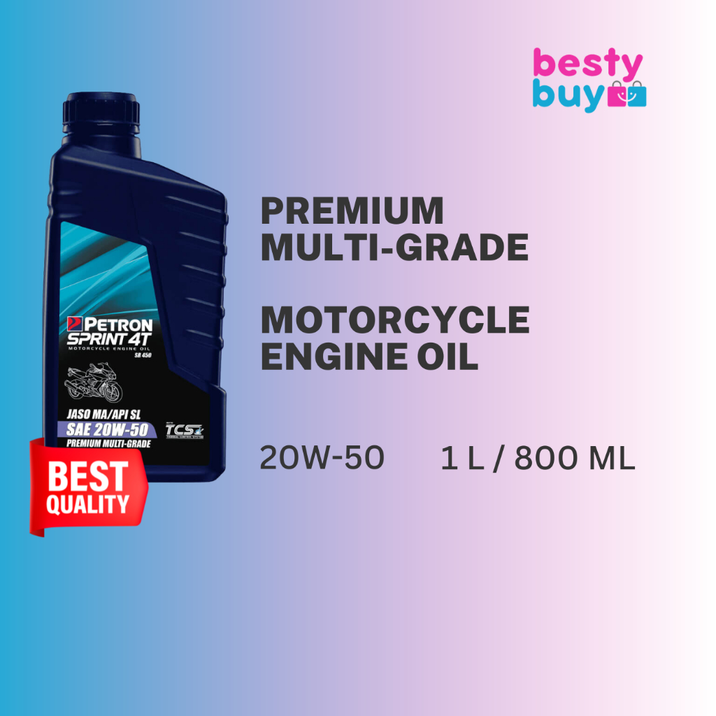 Petron Sprint4T SR450 Premium Multi-Grade Motorcycle Engine Oil SAE 20W ...