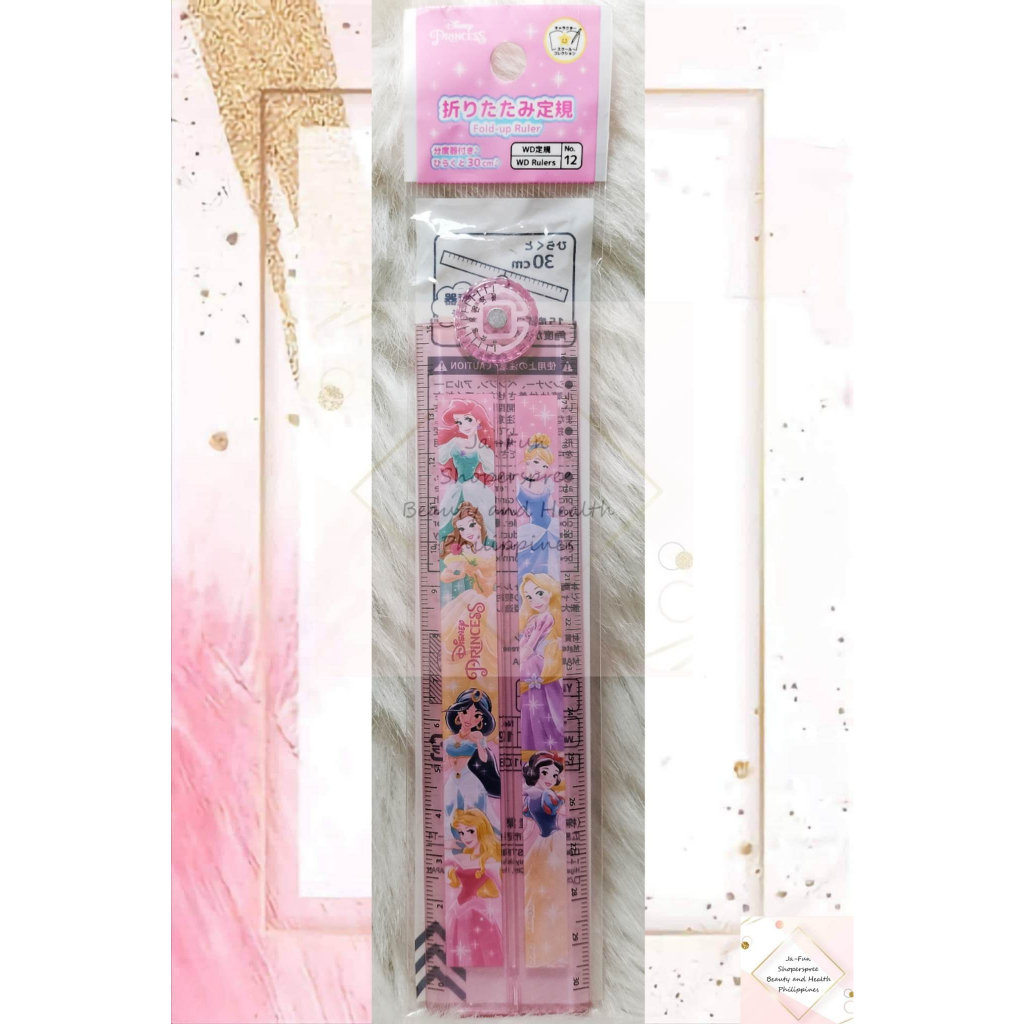 DISNEY FOLDABLE RULER WITH PROTRACTOR ( AUTHENTIC JAPAN DAISO QUALITY ...