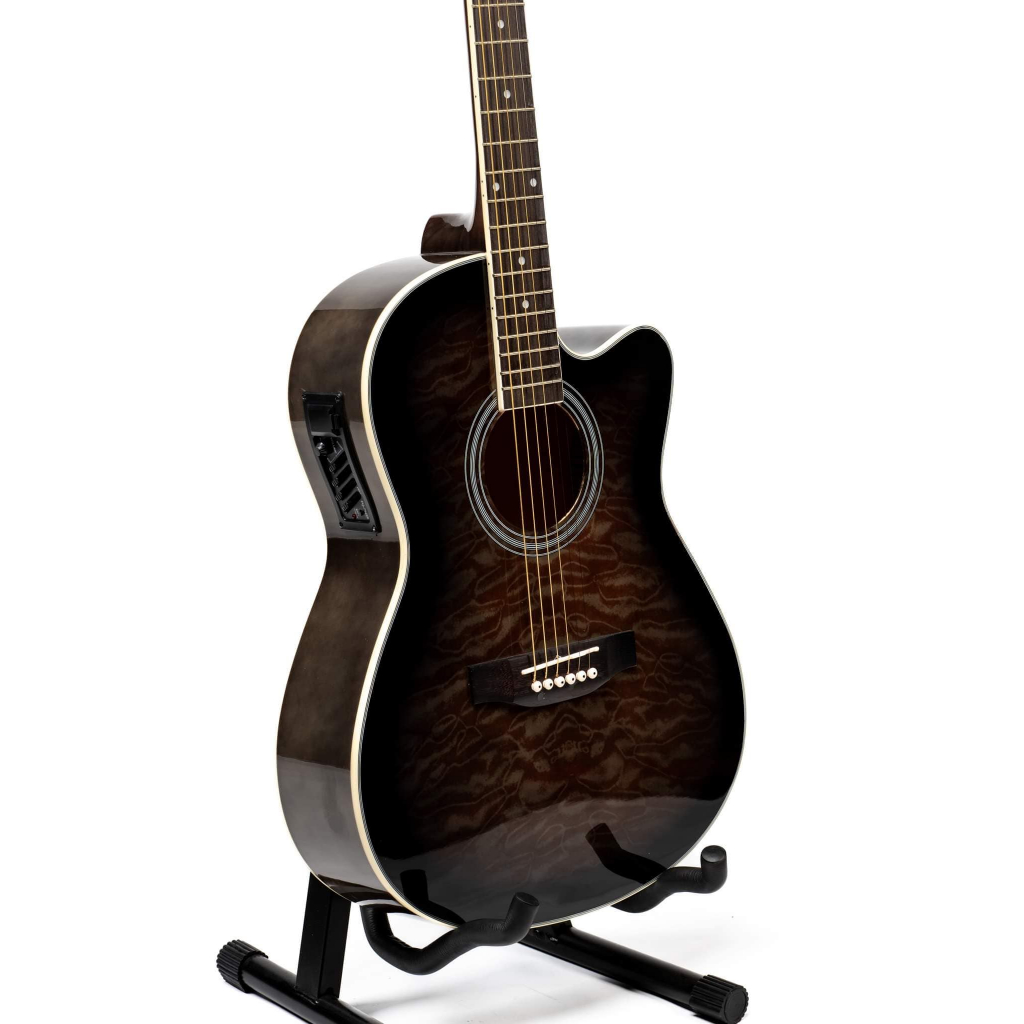 SLICK 39F 39’ Inches Acoustic - Electric Guitar with Builtin Equalizer ...