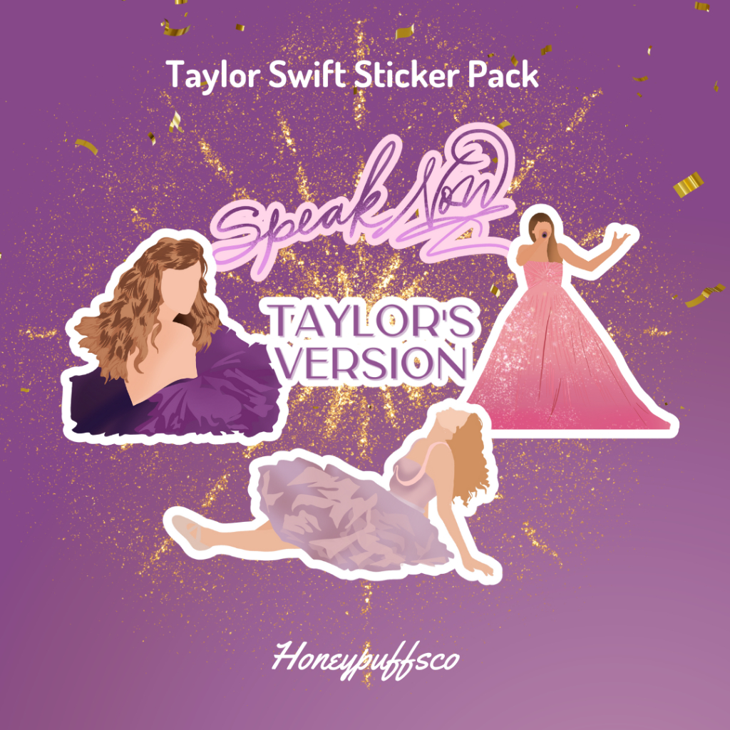 Taylor Swift Speak Now Taylor's Version Waterproof Sticker Pack ...