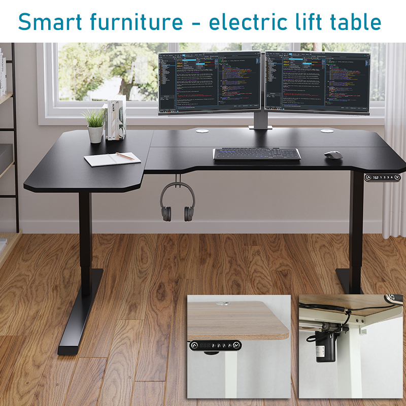 150CM Height Adjustable Table Ergonomics Electric Lifting Standing ...