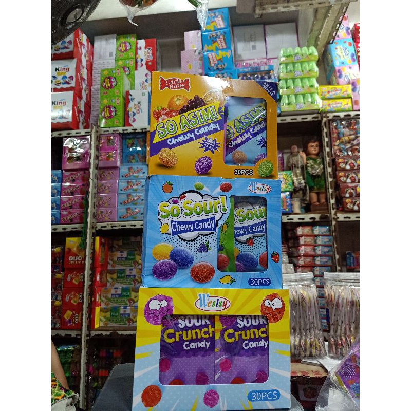 SOUR CRUNCHY | SO ASIM | SO SOUR | SOUR BALLS | 30 PIECES | Shopee ...
