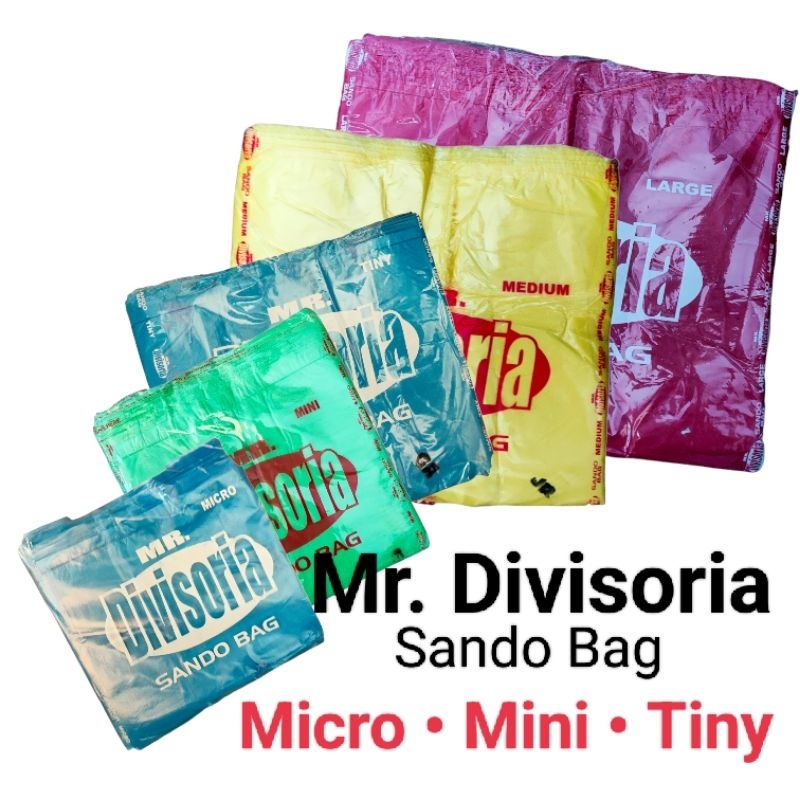 Mr. DIVISORIA Plastic Bag, Sando Bag, Micro, Mini, Tiny | Shopee ...
