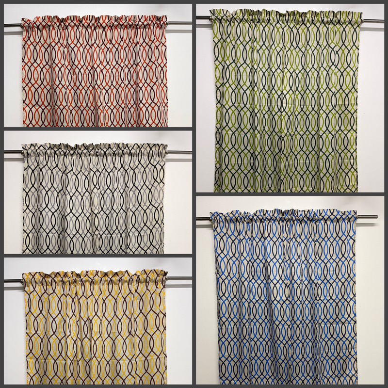 Door and Window Curtain Non-Ring Salsa Wavy Spiral Geena Cloth | Shopee ...