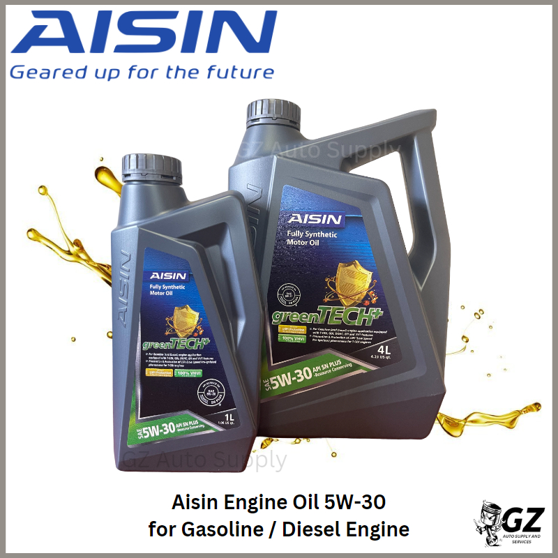 Aisin 5w30 FULLY SYNTHETIC Engine Oil Motor Oil for Gasoline / Diesel ...