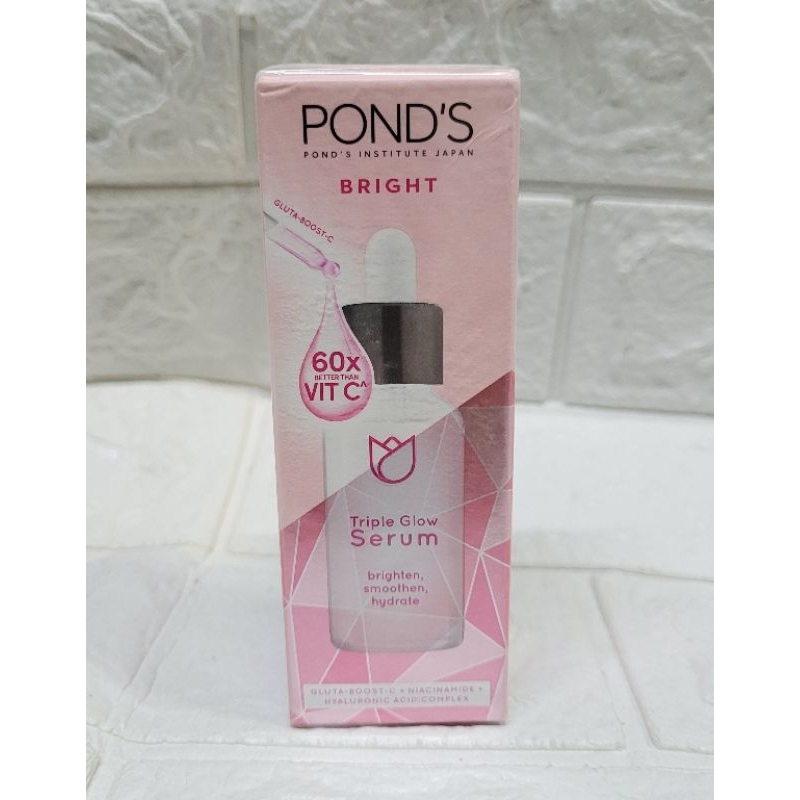 POND'S bright 60x vit c triple Serum brighten smoothten hydrate (30g ...
