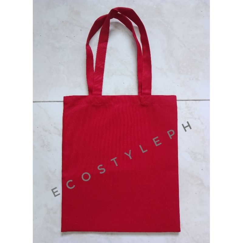 RED TOTE BAG PRINTABLE PLAIN | Shopee Philippines