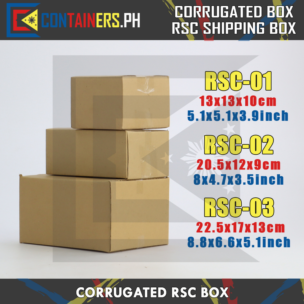 CONTAINERS.PH Brown Kraft Corrugated RSC Boxes Shipping Box Packaging Box RSC1 RSC2 RSC3 - Per ...