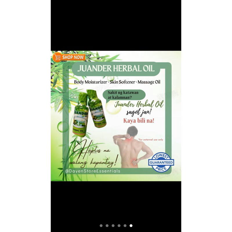Juander Herbal oil (A Product of RSV Trading) | Shopee Philippines
