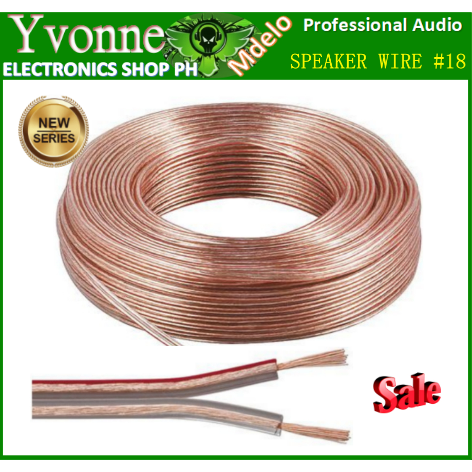 The 18AWG speaker wire #18 SPEAKER WIRE HEAVY DUTY (ORIGINAL) | Shopee ...