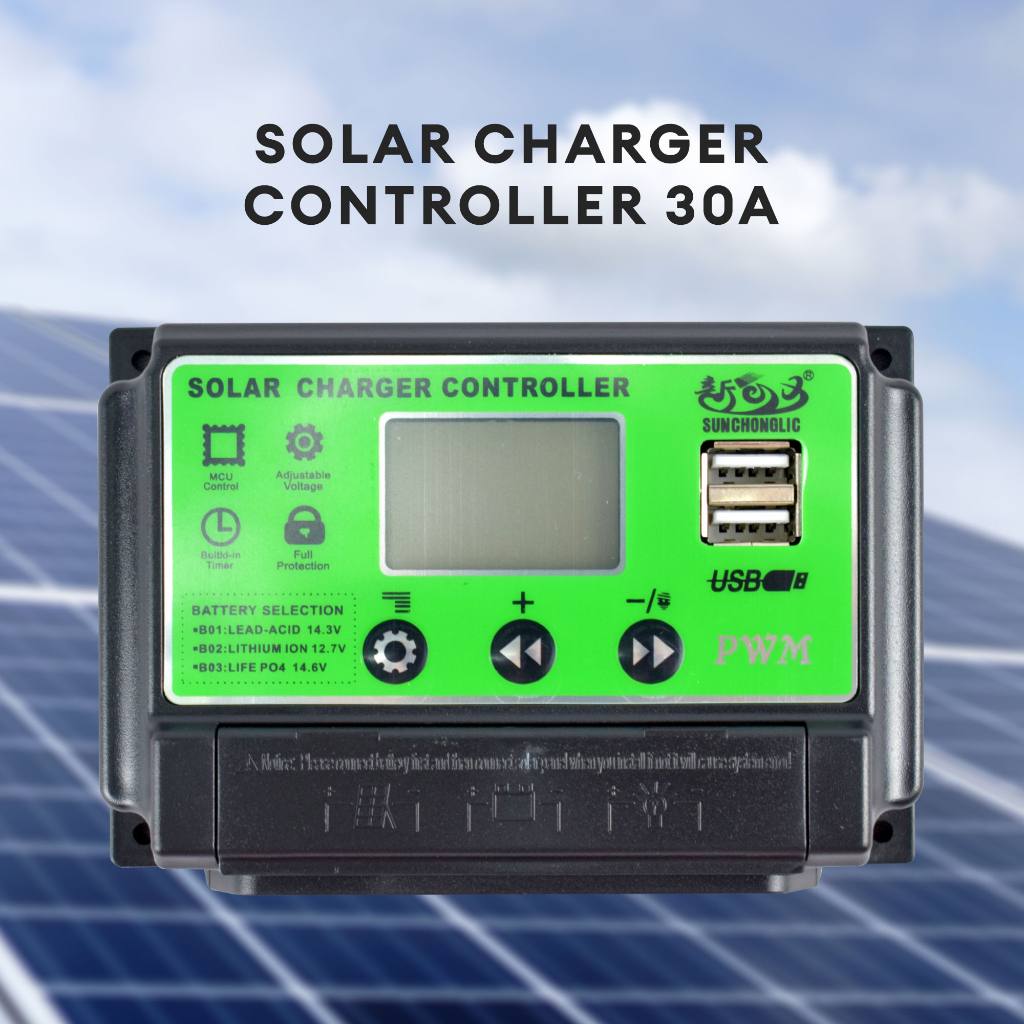 Solar Controller - Intelligent Solar Charger Controller 30A Solar ...