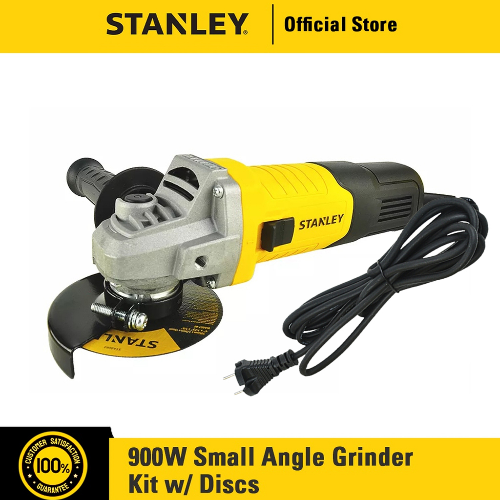 Stanley 900W Small Angle Grinder Kit with Discs (STGS9100A-B1) | Shopee Philippines