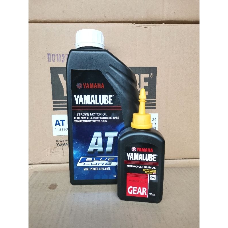 YAMALUBE BLUE CORE 10W-40 FULLY SYNTHETIC 1L + GEAR OIL 100ML | Shopee ...