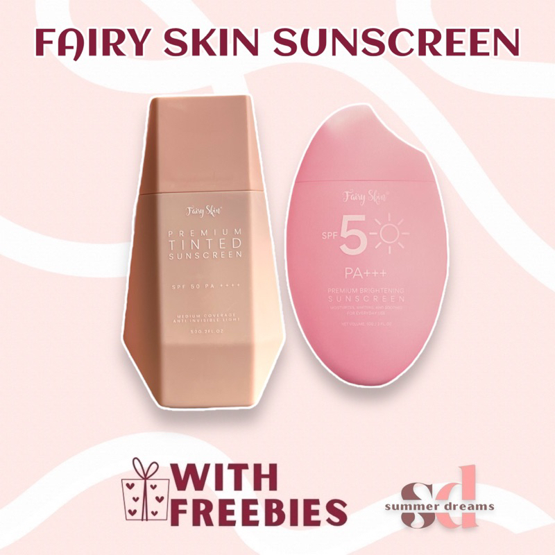 FAIRY SKIN Premium Brightening Sunscreen SPF50+++ Korean Glass Skin 50g ...