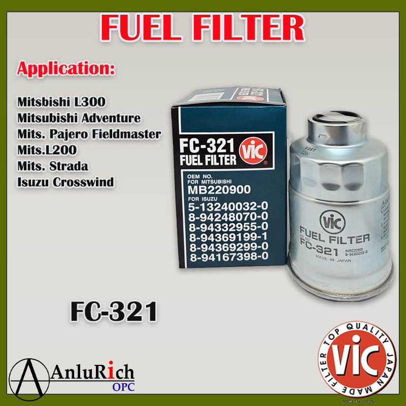 VIC Fuel Filter for Mitsubishi L300/Adventure/Pajero fieldmaster/L200 ...