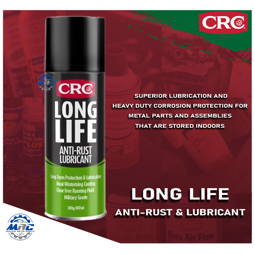 CRC Long Life Anti-Rust Military-Spec Lubricant 300g spray can | Shopee ...