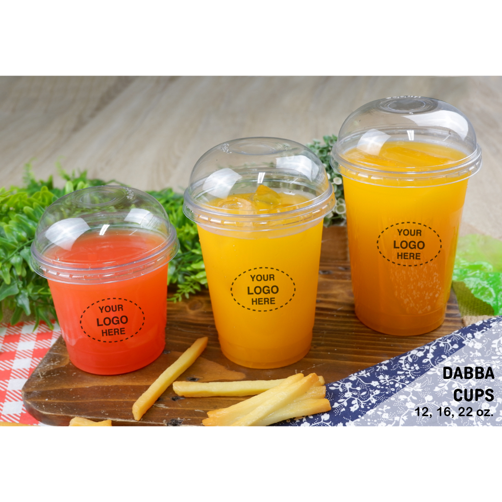 Dabba PET MilkTea Cups 50 pcs. Plain / Dabba Elegant Pet Cups Plain ...