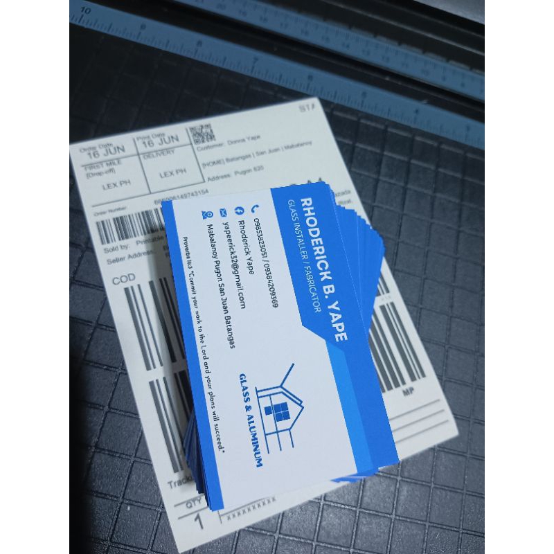 PRINT ONLY - CALLING CARD / Thank You Card / Loyalty Cards / Business C ...