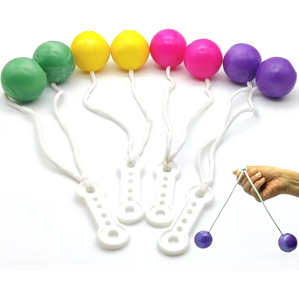 Lato Lato Viral Toys Glow In The Dark LED Old School Toy Games Bola ...