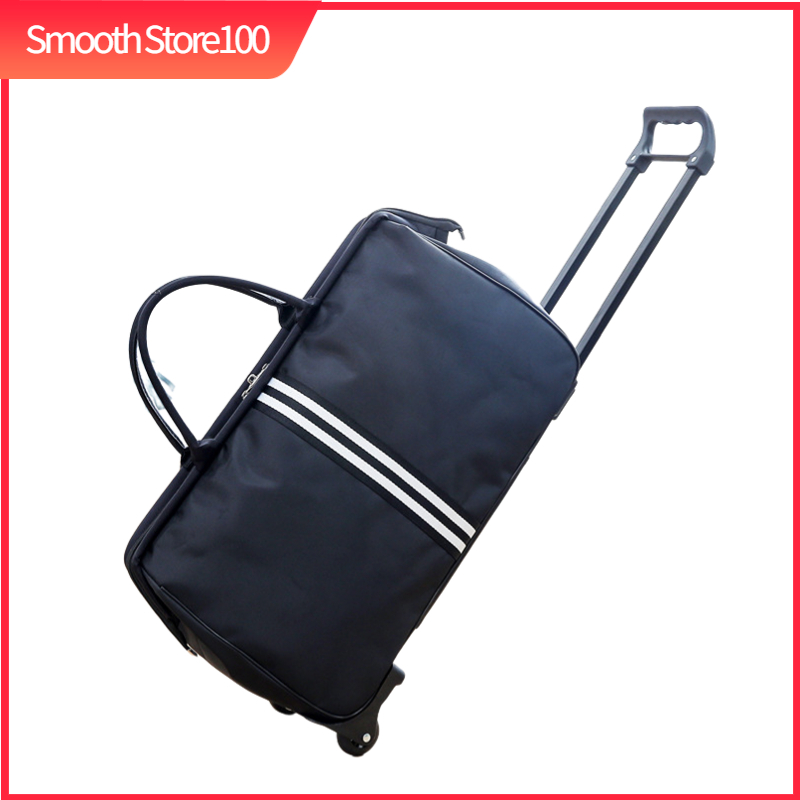 (COD)Trolley Bag Commercial Travel Fashion Luggage Bags Rolling Duffle ...