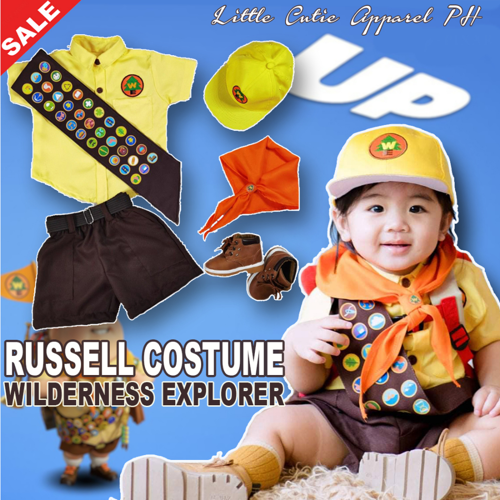 RUSSELL UP DISNEY PIXAR WILDERNESS SCOUT COSTUME | Shopee Philippines