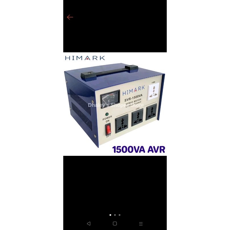 AVR 1500 Automatic Voltage | Shopee Philippines
