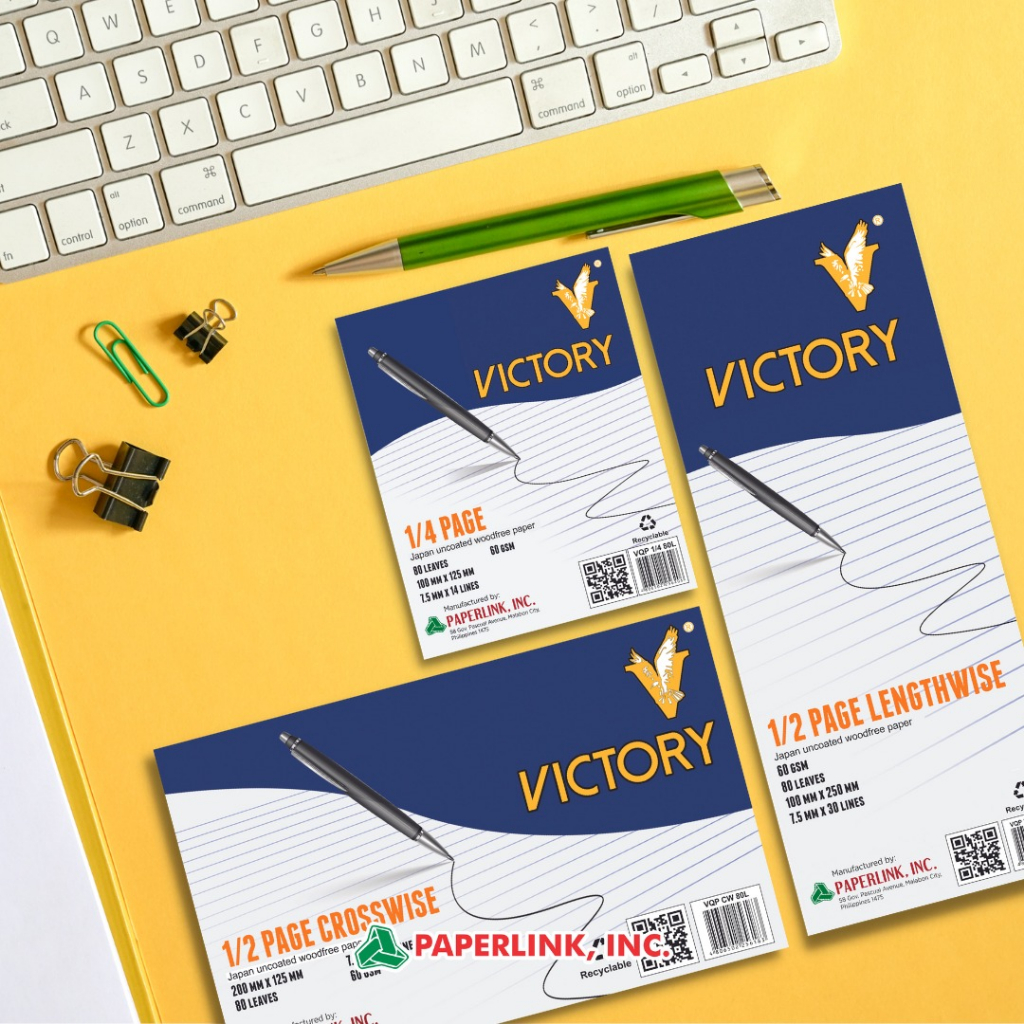 Victory Quiz Pad 80 LVS / Paper Pads (1/4 pad, 1/2 Crosswise, 1/2 ...