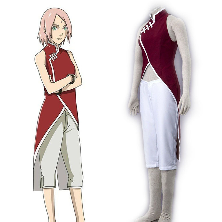 Haruno Sakura Cosplay Costume for Women Adults Anime Naruto Halloween ...