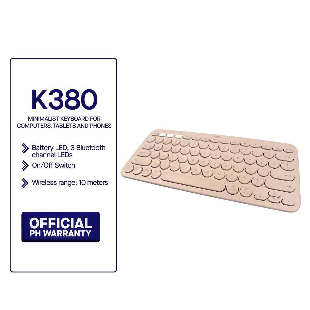Logitech Pebble Keys 2 K380S / K380 Multi-Device Bluetooth Keyboard ...