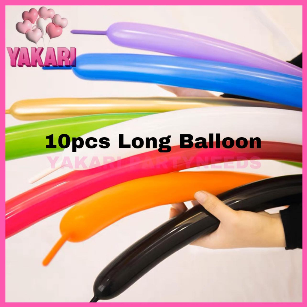 10PCS Long Balloons Twisting Balloon Size 260Q For Decoration Birthday ...