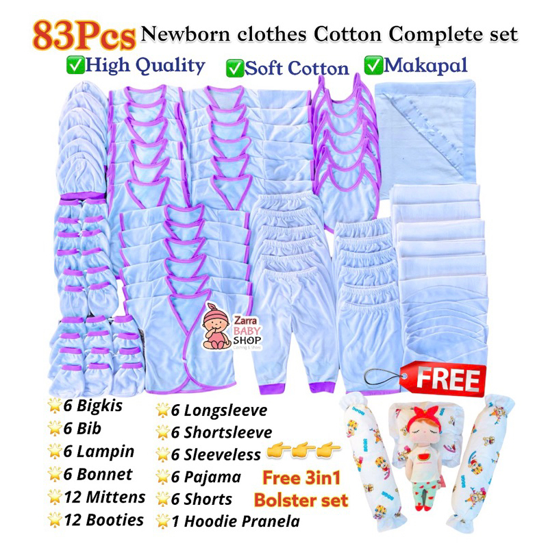 82pcs Newborn Clothes Baru baruan Complete Bundle set | High quality ...