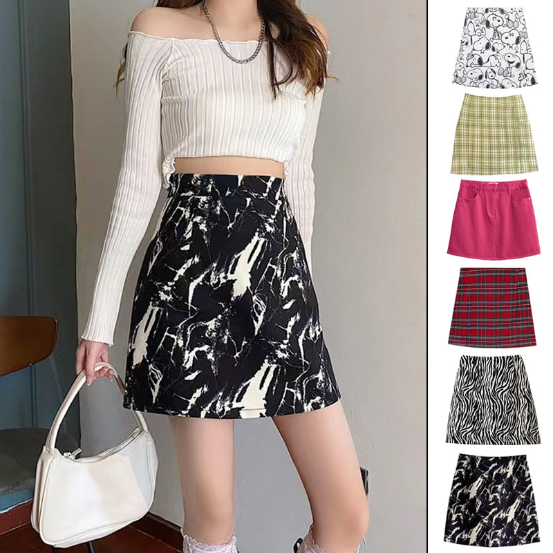 Palda Short For Women High Waist Skort Denim Plus Size Highwaist ...