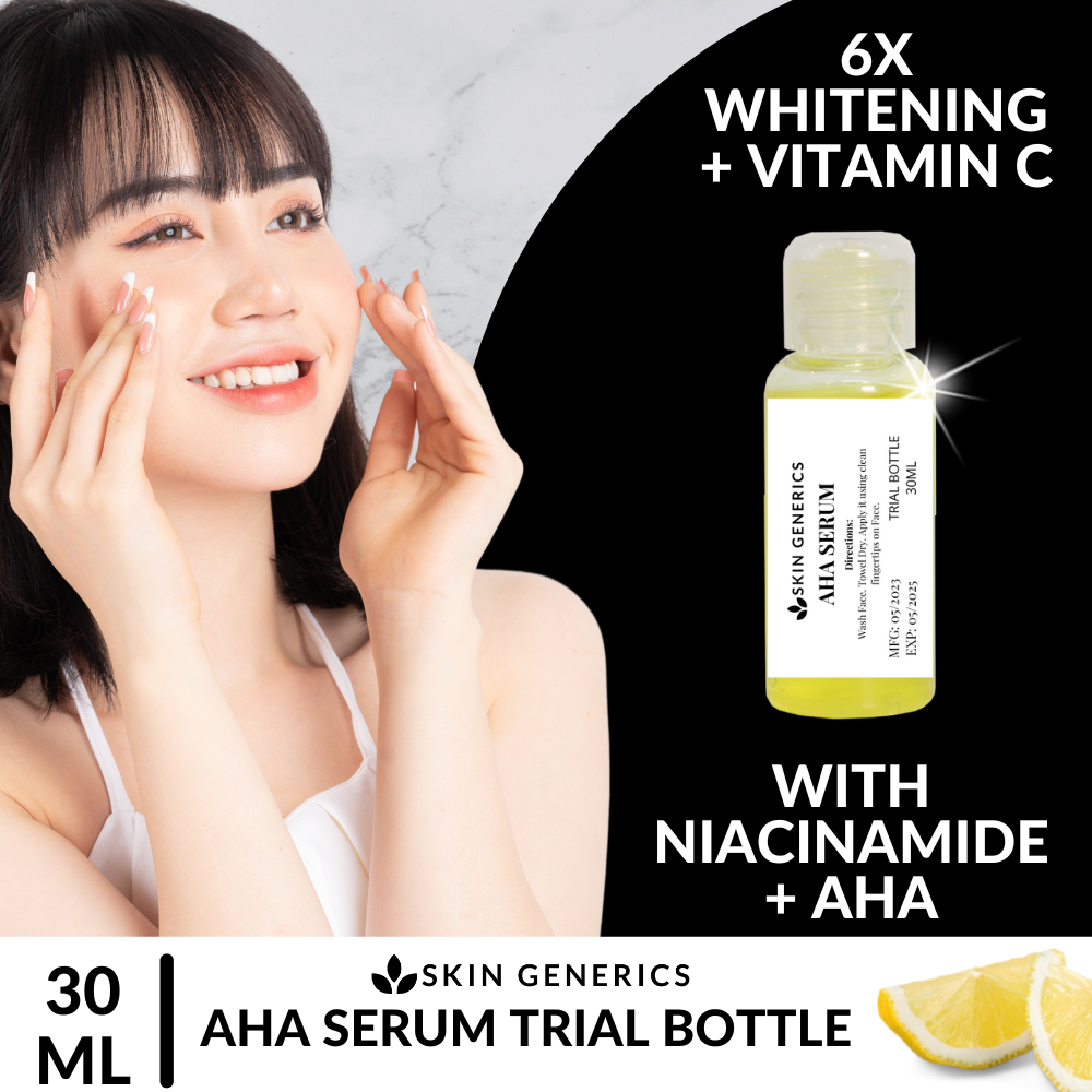 [ AHA SERUM TRIAL ] SkinGenerics AHA Face Serum Moisturizer with Niacinamide + Vitamin C 30ML ...