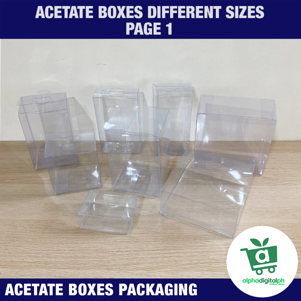 Acetate Boxes Different Sizes PAGE 1 | Shopee Philippines