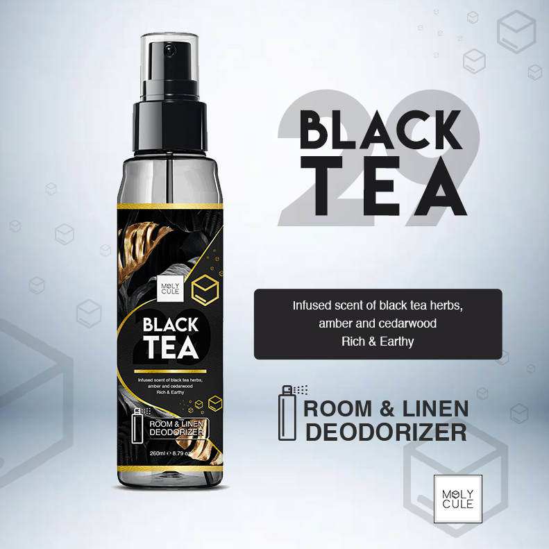 MOLYCULE Black Tea Room & Linen Deodorizer Room Spray Home Scent ...
