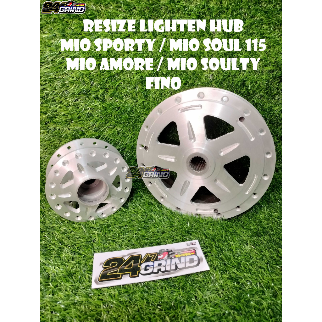 5VV RE-SIZE LIGHTEN HUB SET FOR YAMAHA MIO SPORTY / SOULTY / FINO / MIO ...