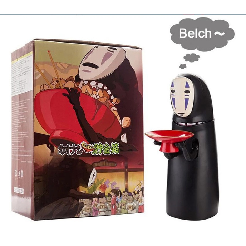 Automatic Coin Bank No Face Spirited Away Doll Money Piggy Box Figure ...
