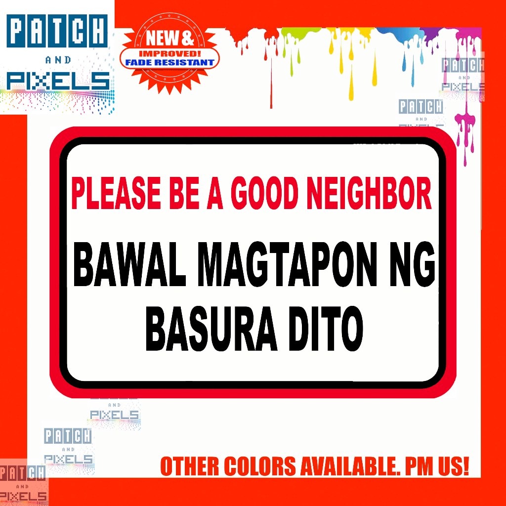 Bawal Magtapon Ng Basura Dito Signage | Shopee Philippines Bawal Magtapon Ng Basura Dito Signage | Shopee Philippines