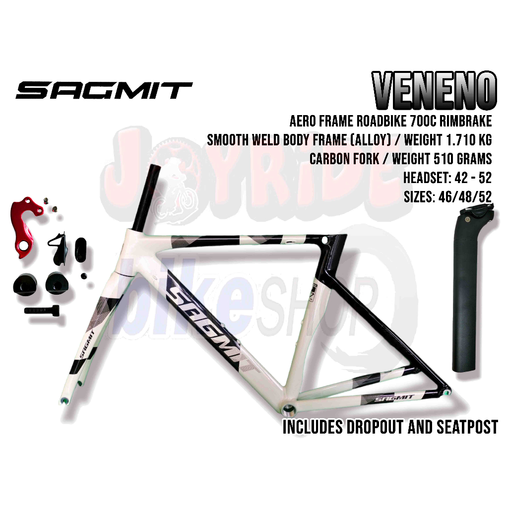 SAGMIT VENENO FRAME (ROADBIKE) (RIMBRAKE) (AERO FRAME) (CARBON FORK ...