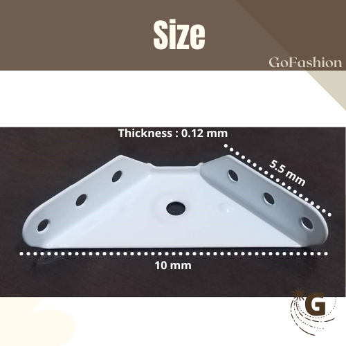 10 Pcs L-Shaped Galvanized Corner Code L-Shaped Right Angle Bracket ...