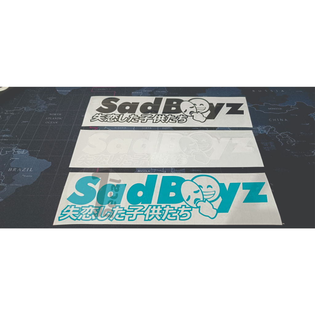 SADBOYZ HEARTBREAK KIDS STICKER DECAL 3 COLOR OPTION (6.5 inches width) | Shopee Philippines