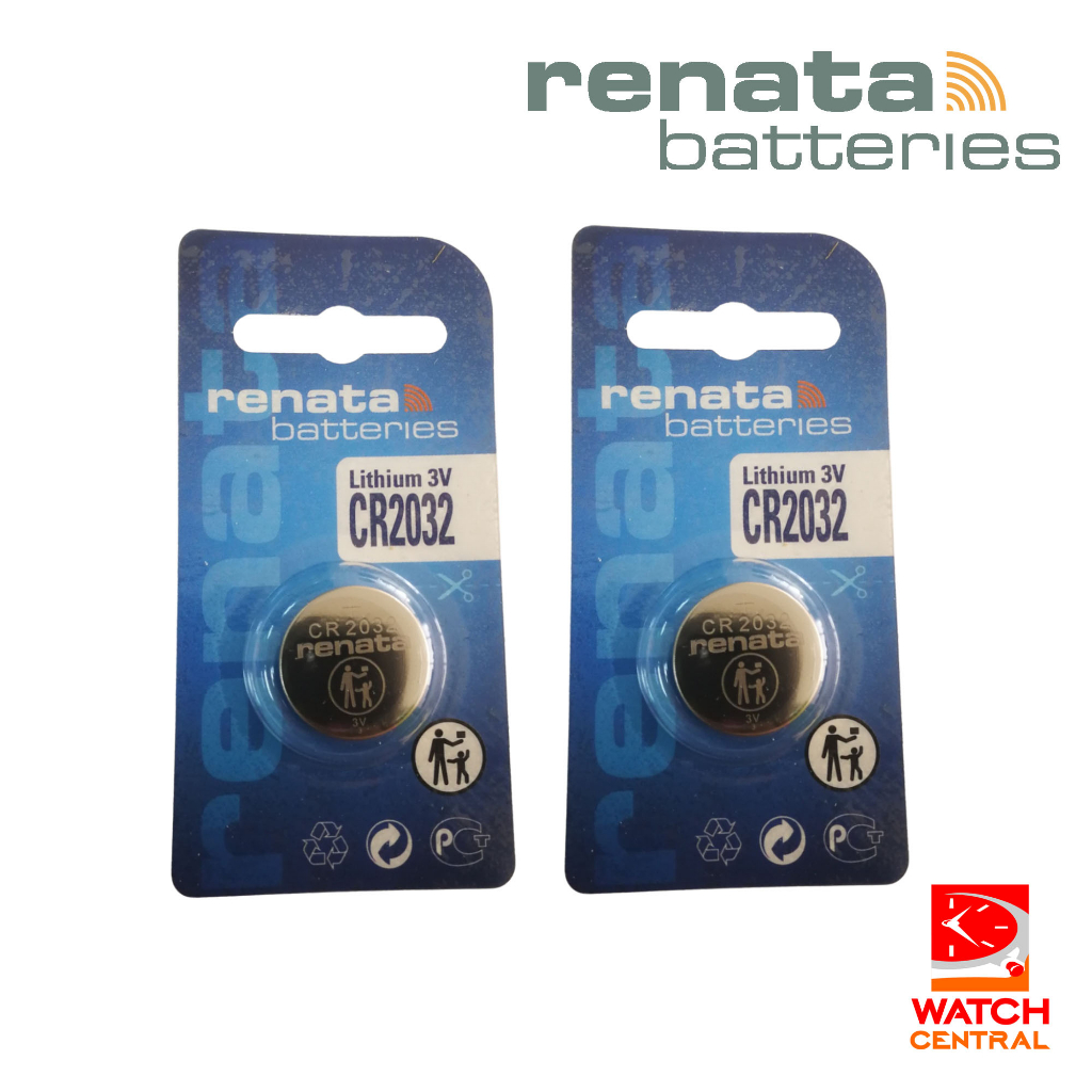 Renata CR2032 Lithium Battery Pack of 2 pieces | Shopee Philippines