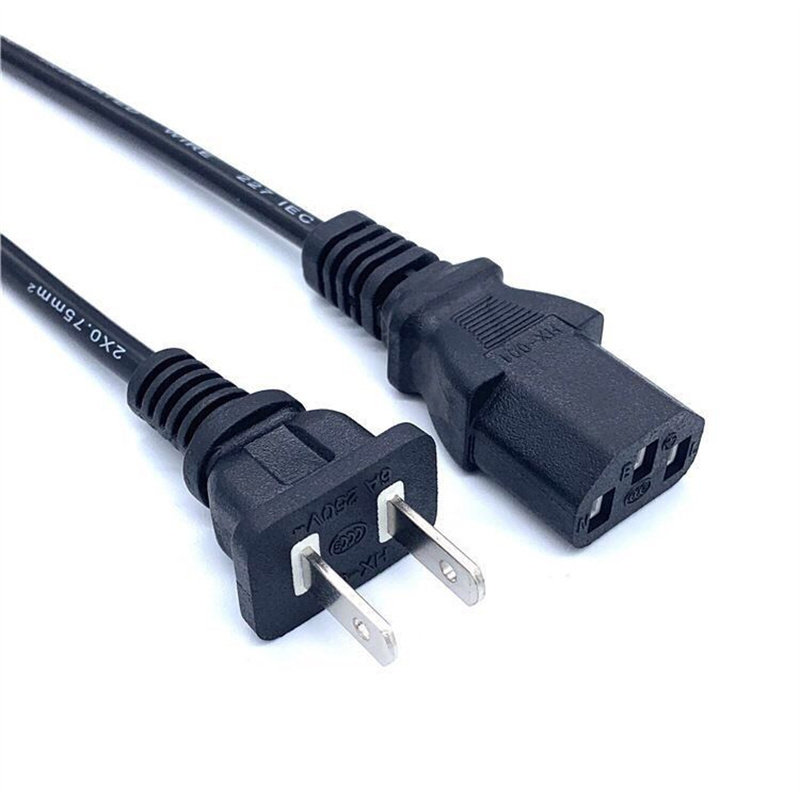 AC CPU Power Cord US Plug 2 Pin for PC Computer Printer Monitor Rice ...