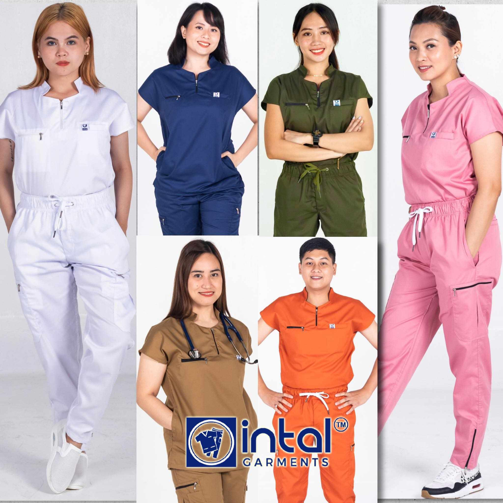 INTAL SCRUBSUIT 042 Elite MARIKIT Ultra Stand Collar Cargo Tapered ...