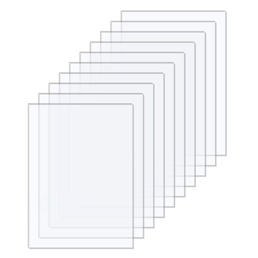 Speed Laser Pre-Cut Clear Transparent Acrylic Plexiglass Sheet (Small ...