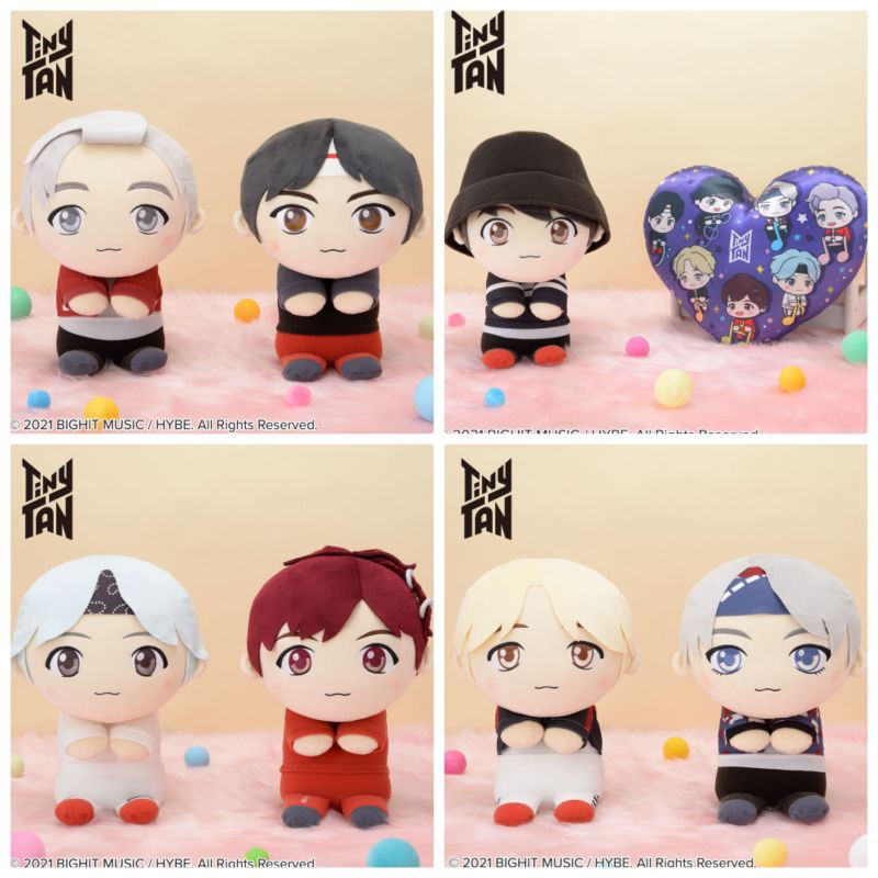 BTS Big TinyTAN & You - Jungkook, V, Jimin, RM, J-Hope, Suga & Jin Special Plush & Cushion ...