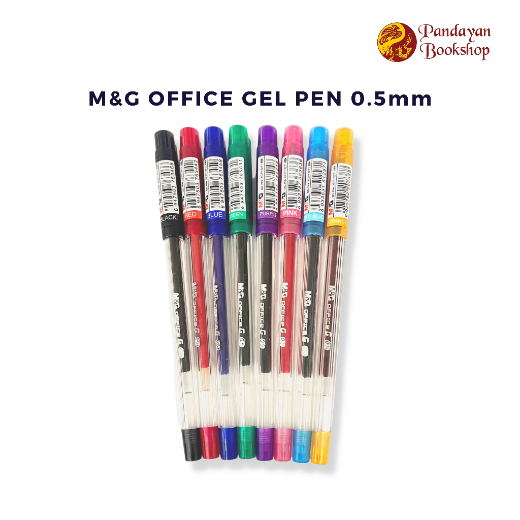 M&G Office G Gel Pen 0.5mm Colored | Shopee Philippines