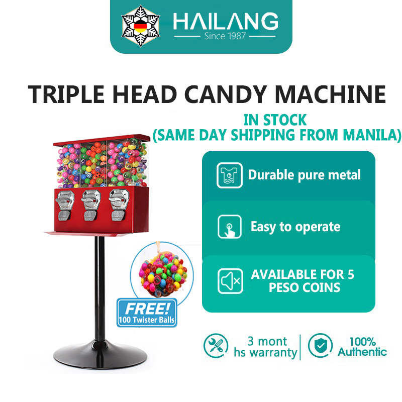HAILANG Three-Head Candy Vending Machine With Stand And Freebies ...