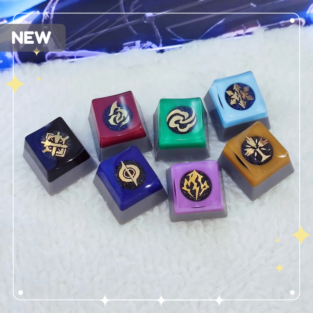 HONKAI STAR RAIL - Elements Logo Keycaps for Mechanical Keyboard ...