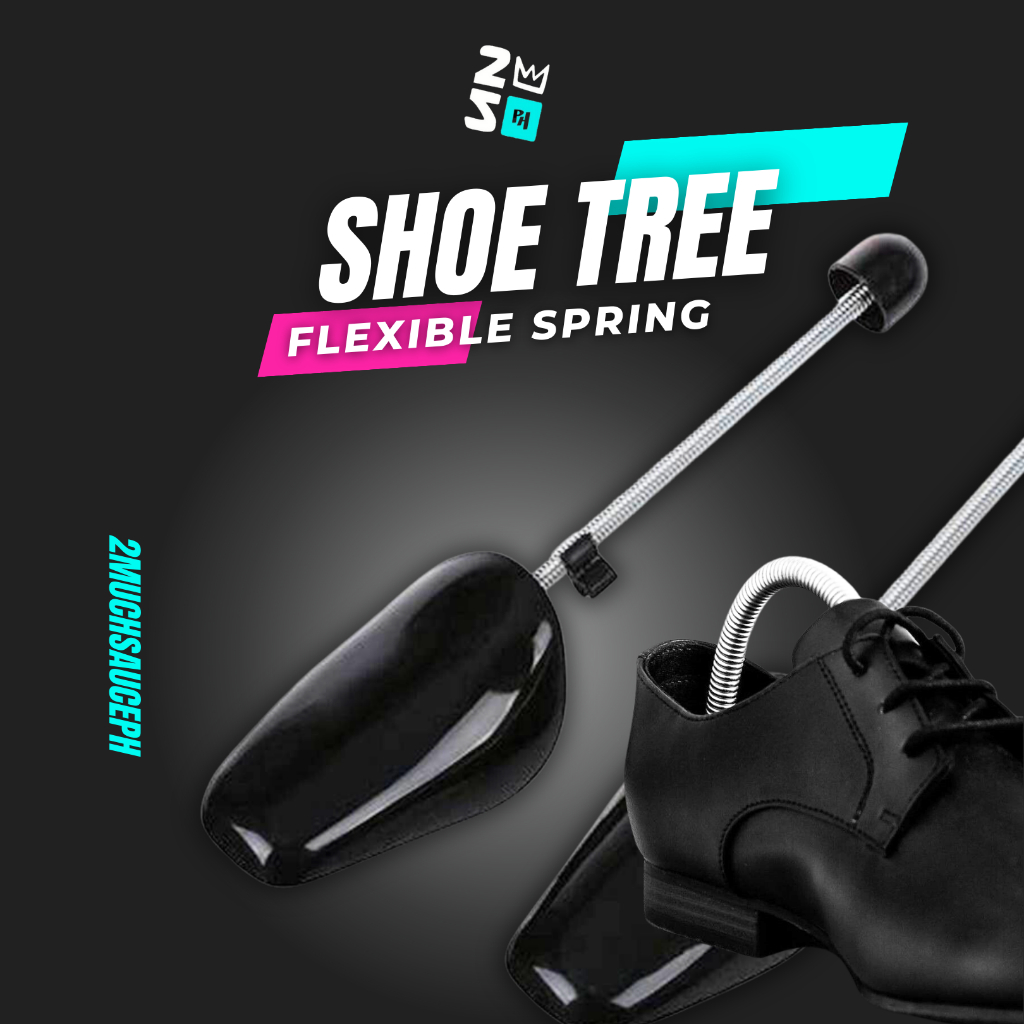 PREMIUM 1 PAIR SHOE TREE PLASTIC FLEXIBLE Shaper Stretcher with Spring ...